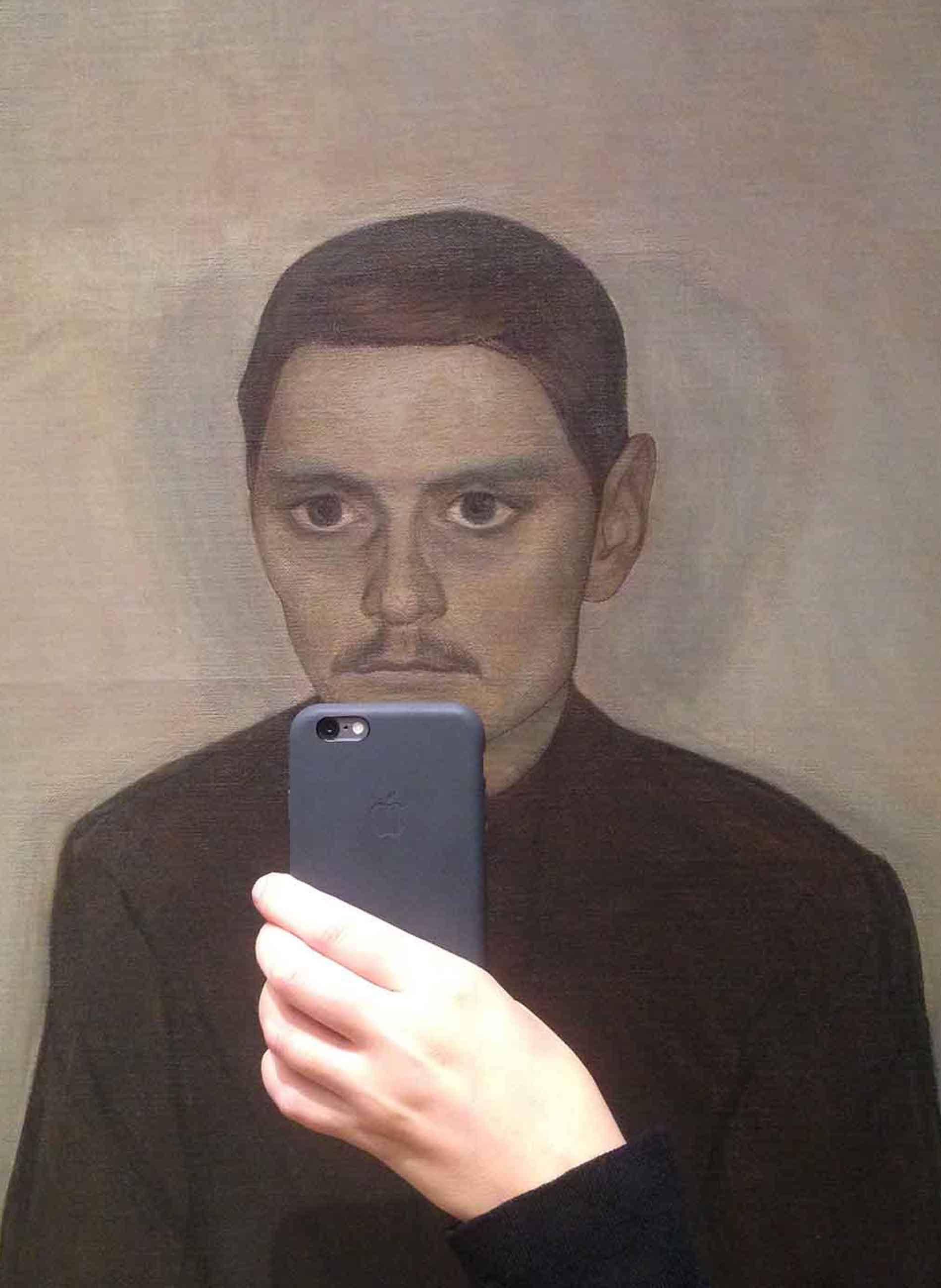Un selfie al museo, quando il dipinto 'si fa' un autoscatto