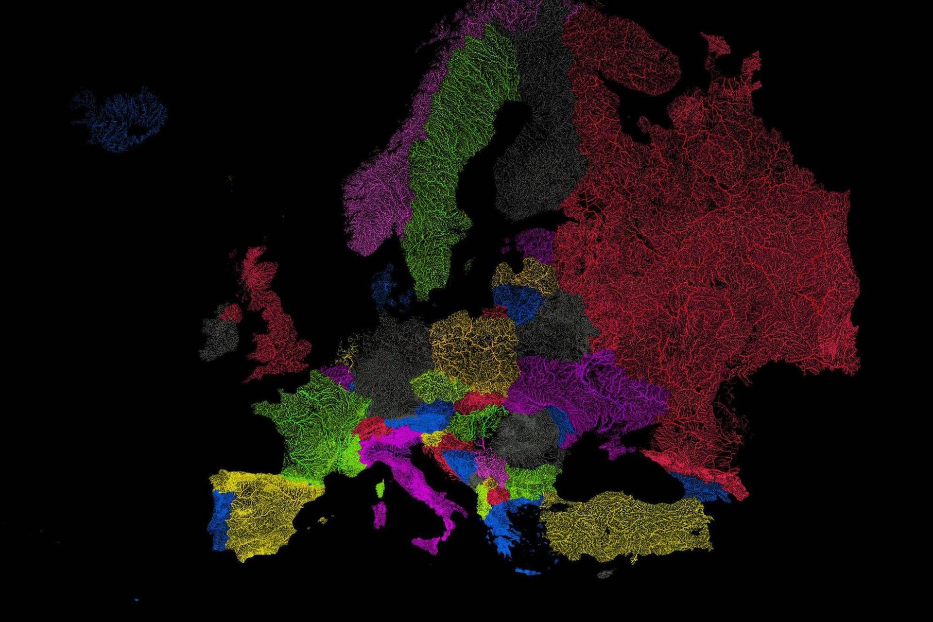 Le incredibili mappe dei fiumi della Terra