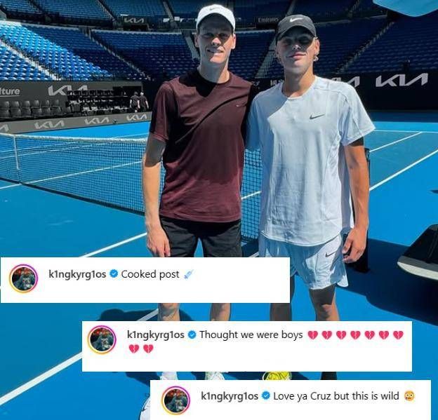 Sinner, allenamento con Hewitt junior. E Kyrgios 'sbrocca'